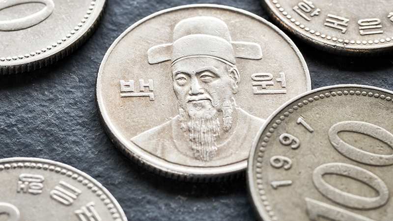 Korean currency store