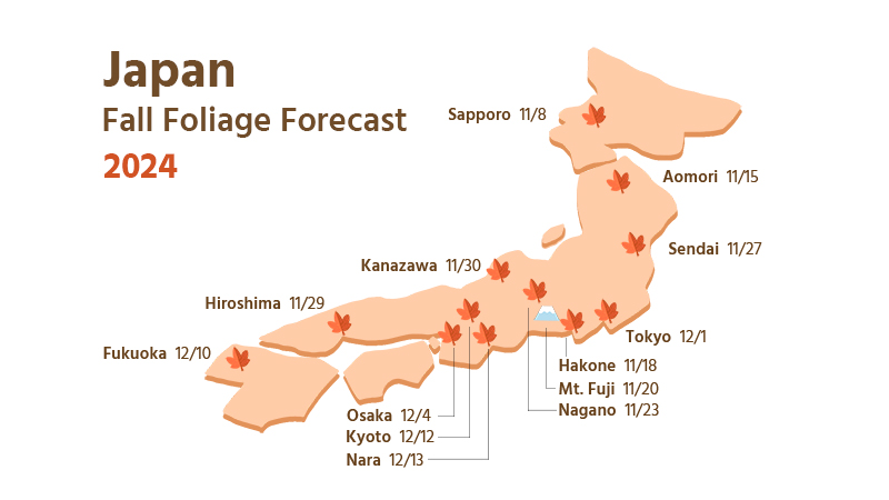 Japan Fall Foliage Forecast: Map to See 2024 Autumn Leaves