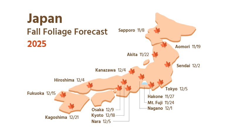Japan Fall Foliage Forecast: Map to See 2025 Autumn Leaves