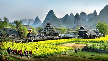 Longji Huangluo Yao Village, Long Hair Lady, Longsheng Yao People